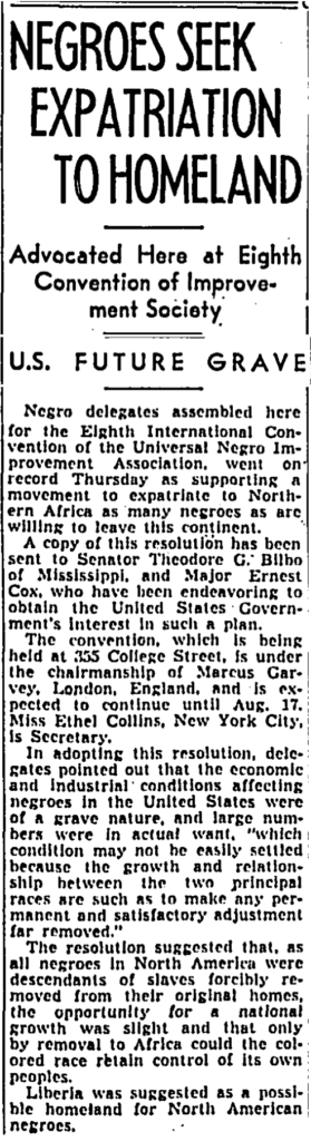 Marcus Garvey and the UNIA - Museum of Toronto